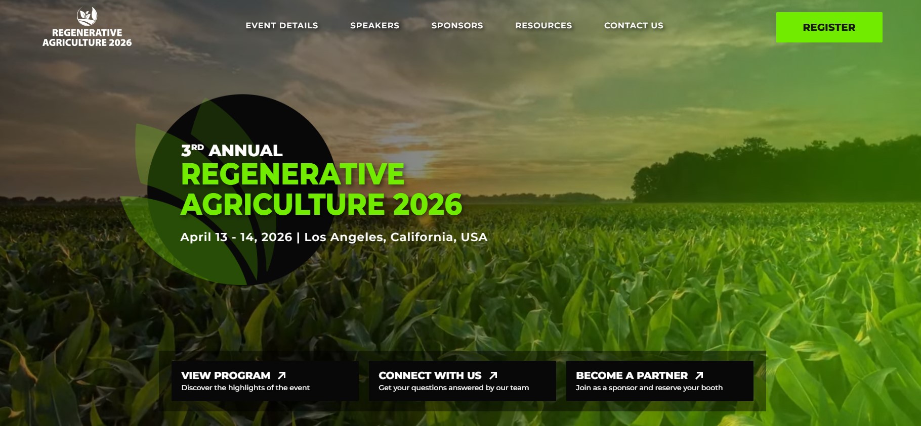 Regenerative Agriculture 2026 | Call for Speakers